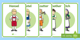 Hansel and Gretel Stick Puppets (teacher made)