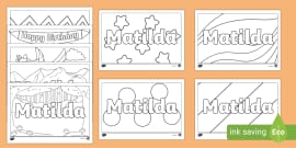 Matilda Colouring Page | Roald Dahl's Matilda The Musical