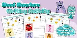 Mood Monster Feelings Chart | Twinkl