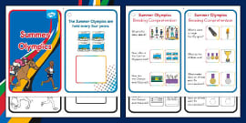 Summer Olympics Labeling Activity and Worksheet | Twinkl