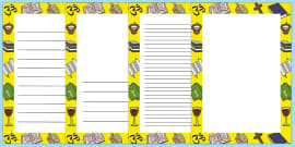 PSHE Page Borders | PSHE Independent Writing Activity