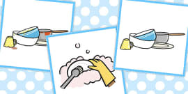 3 Steps Sequencing Cards Drinking Milk