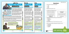 Facts About Usain Bolt Reading Comprehension Activity