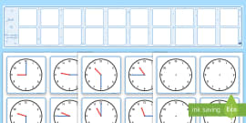 Stundenplan-Schilder für die Grundschule (teacher made)