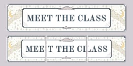 Celestial-Themed Class Noticeboard Display Banner - Twinkl