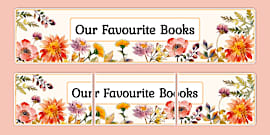 Favourite Stories Display Banner (teacher made) - Twinkl