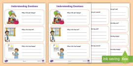 Emotion Detective Worksheet / Worksheet - Twinkl