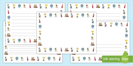 Sports Day Page Borders (teacher made) - Twinkl