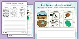 Hoja de actividad: Escritura creativa - El espacio - Twinkl