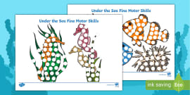 Jellyfish Cutting Skills Craft Activity- Scissor Skills
