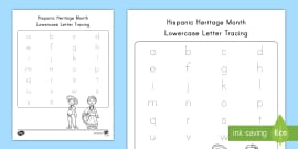 Uppercase Letter Tracing | Hispanic Heritage Month | Twinkl
