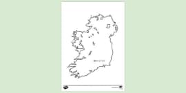 FREE! - Map of Ireland Showing Donegal Castle Colouring Sheet