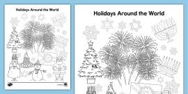 Winter Holidays Around the World Posters (teacher made)