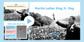 Martin Luther King Jr | PowerPoint Resource | Twinkl