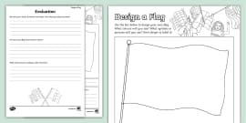 Design a Flag Template - Primary Resources (teacher made)