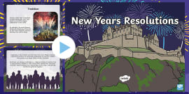 Writing New Year's Resolutions | New Year Lesson Plan | ESL