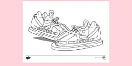 FREE! - Toy Cars Colouring Sheet - Primary School - Twinkl