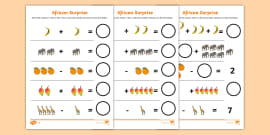 Addition and Subtraction Worksheet (teacher made)