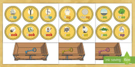 Beach Syllables Clip Cards (teacher made) - Twinkl