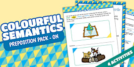 Colourful Semantics Preposition Pack - Under