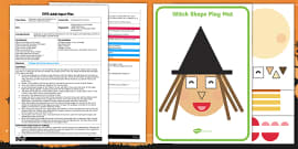 EYFS Draw a Witch Pencil Control Activity (teacher made)