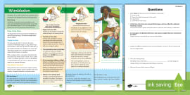 KS2 Wimbledon Craft Activity