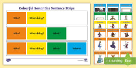 Colourful Semantics Cloud Words | Emotions Cards - Twinkl