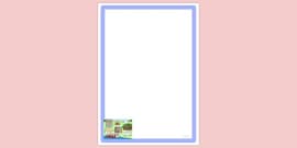 FREE! - House Front Page Border | Page Borders | Twinkl Resources