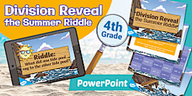 Fourth Grade Two-Step Problems Summer Riddle Math PowerPoint