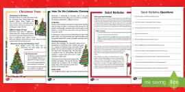 Christmas Trees Reading Comprehension Activity