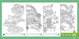 We Will Miss You! Colouring Page (Teacher-Made) - Twinkl
