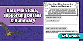 Third Grade Sharks Main Idea and Supporting Details