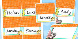 FREE! - Editable Birthday Place Name Labels - Twinkl