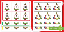 Christmas Number Bonds Bingo Activity Pack (teacher made)