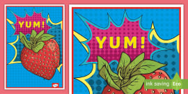 Sea Shell Pop Art Display Poster (teacher made) - Twinkl