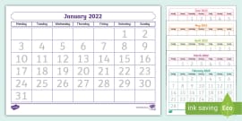 2023 Traceable Calendar (teacher made) - Twinkl