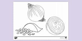 FREE! - Leek Being Chopped Colouring Sheet (teacher made)