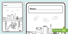 FREE! - Decagon Shape Themed Colouring Book Cover - Twinkl