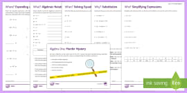 Patterns and Algebra Test | Year 6 Maths Worksheets PDF