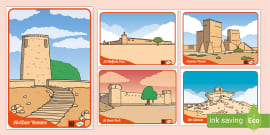 Historical Landmarks of Qatar Display Posters KS2 - Twinkl