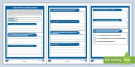 SEN Parents Questionnaire Editable Proforma (teacher made)