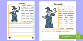 Wiedźma: Opis Postaci - Karta Pracy (teacher made)