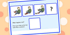 Sequencing Cards Putting on Shoes - sequencing, cards, shoes