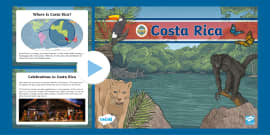 KS1 Costa Rica Information PPT (teacher made) - Twinkl