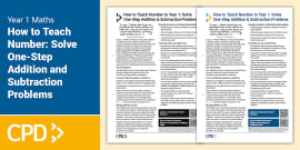 How to Teach Number in Year 3: Add and Subtract Numbers Using Formal ...