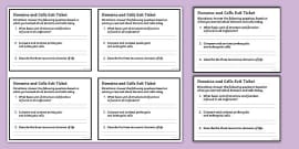 Sixth Grade Planets Science Exit Ticket (Teacher-Made)