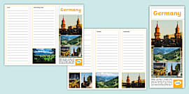 Germany Fact File Template (teacher made) - Twinkl