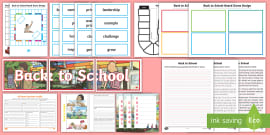 Back To School Activities | Year 4 | Teacher Made | Twinkl