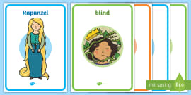 Rapunzel Word Cards (Teacher-Made)