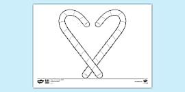 Candy Cane Mindfulness Colouring Pages - Twinkl - KS1